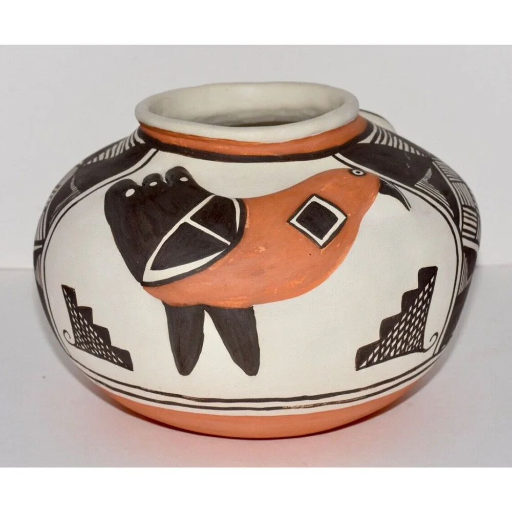 Acoma | Accents | Acoma Pottery Native American Hand Painted Vessel Pot ...